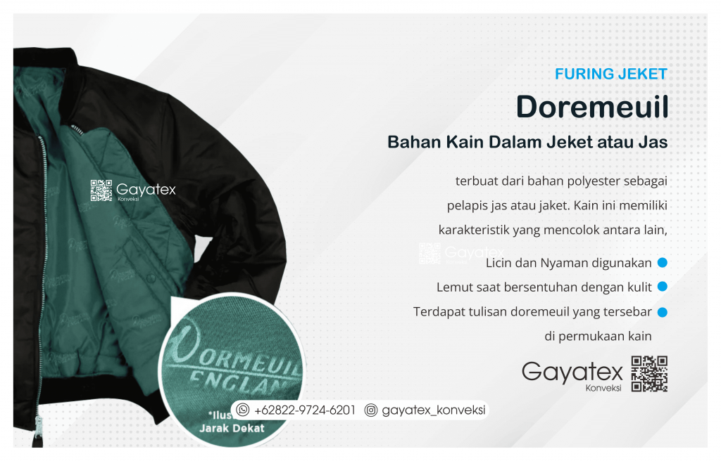 9 Jenis Kain untuk Furing Jaket Terbaik - Gayatex Konveksi