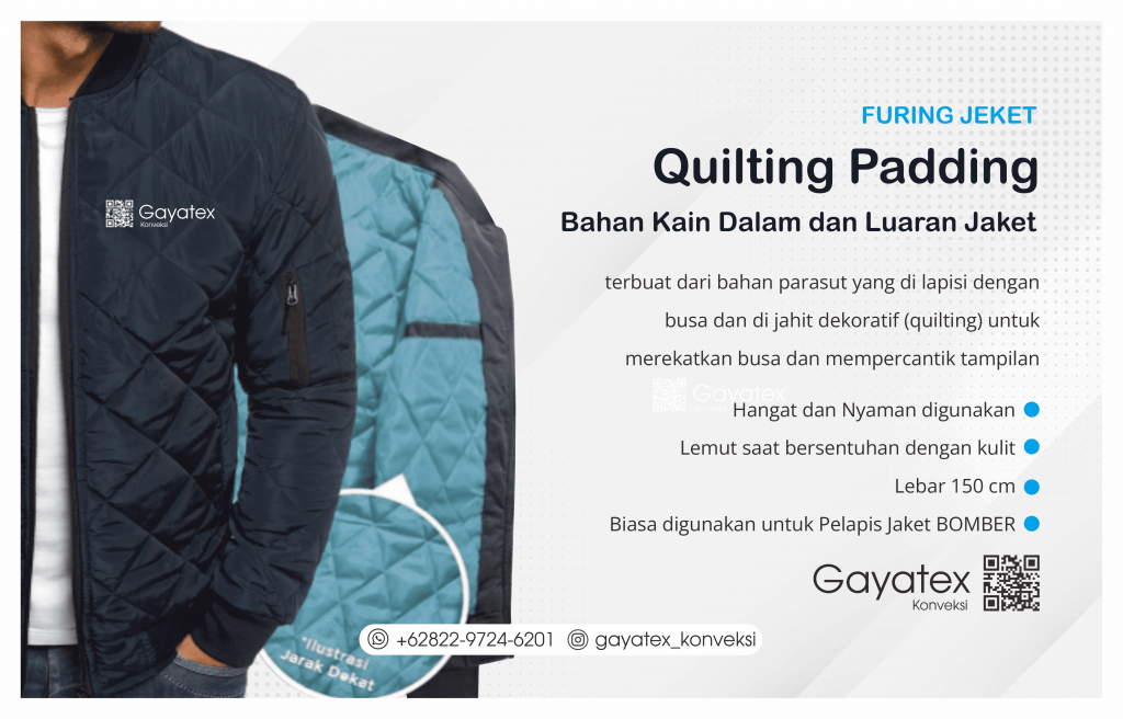 9 Jenis Kain untuk Furing Jaket Terbaik - Gayatex Konveksi